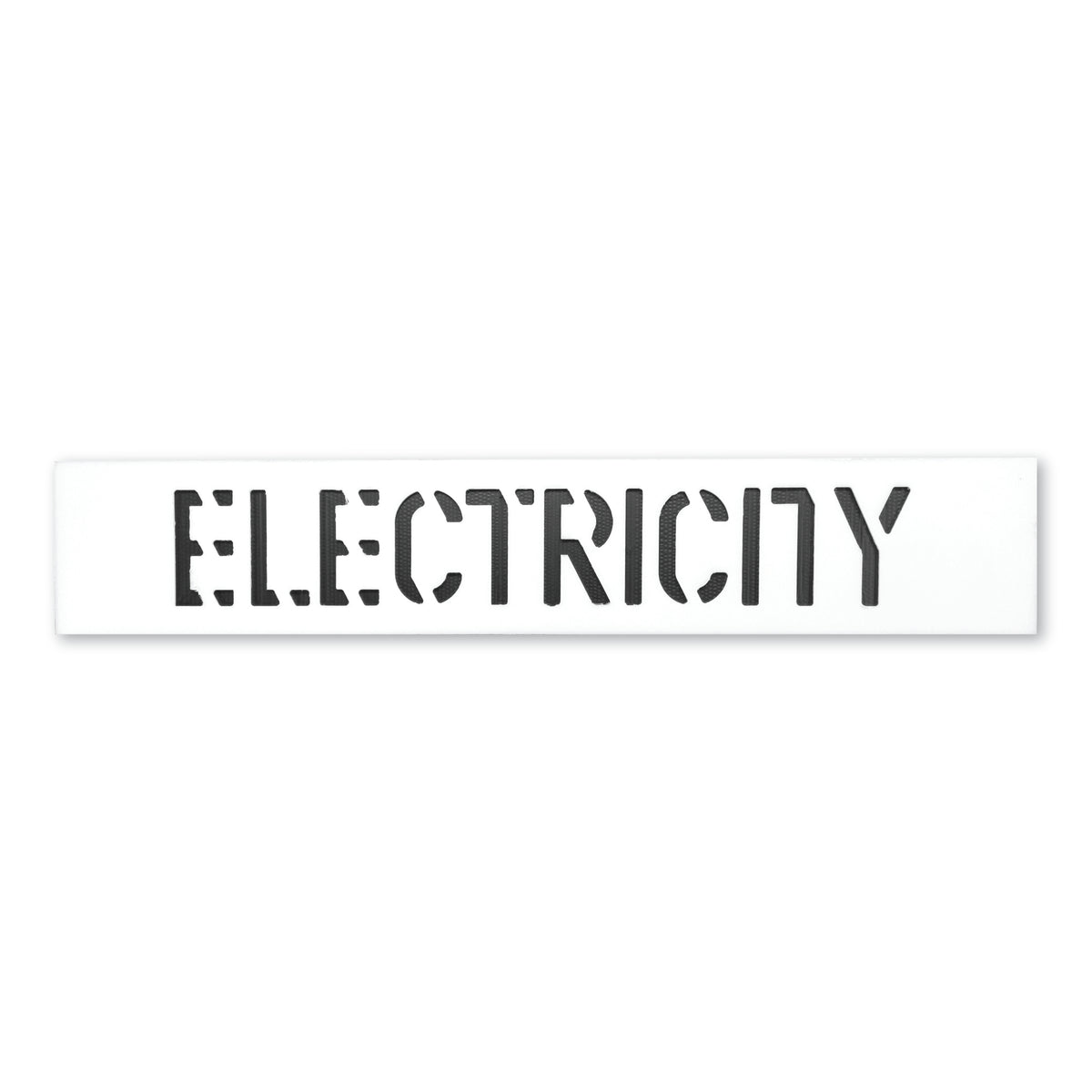 First Fix Stencil - 'Electricity' - 150mm x 805mm x 3mm – Protecta Screen