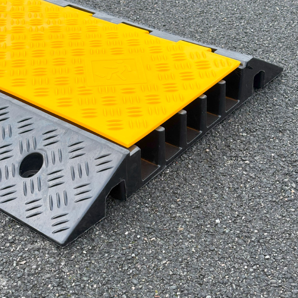 External Vehicle Cable Protector - 5 Channel - 900mm (L) x 600mm (D) x ...